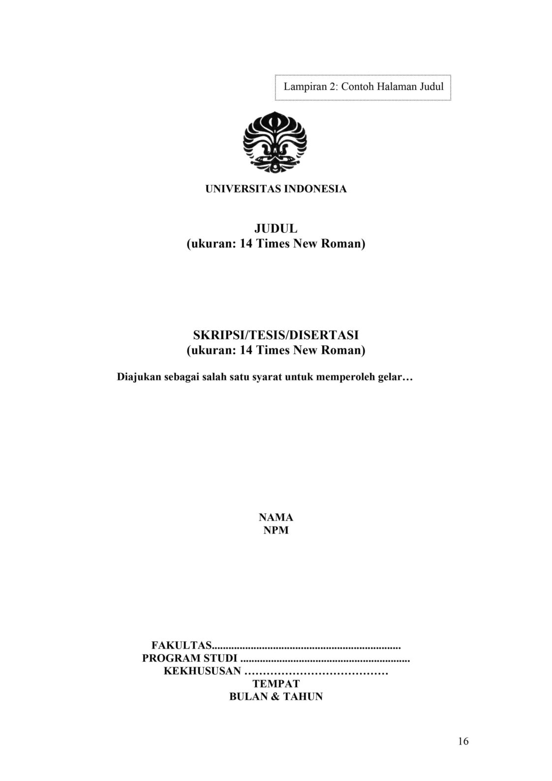 Contoh Cover Makalah: Pengertian, Ciri, Format dan Templatenya - Best ...