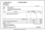 Contoh Invoice Tagihan, Faktur Penjualan Pembelian, Template Excel