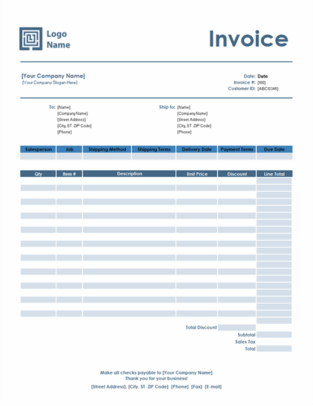 Contoh Invoice Tagihan, Faktur Penjualan Pembelian, Template Excel