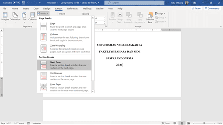 Cara Membuat Halaman di Microsoft Word - Best Seller Gramedia