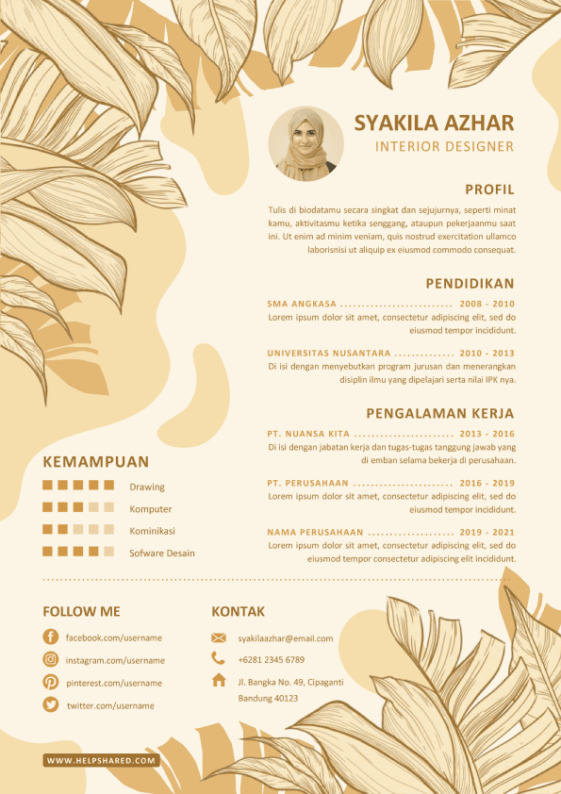 20 Contoh CV Yang Menarik Di Mata HRD - Best Seller Gramedia