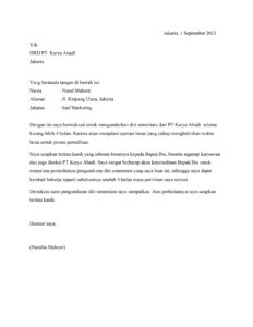 Kumpulan Contoh Surat Resign Kerja dan Cara Membuatnya