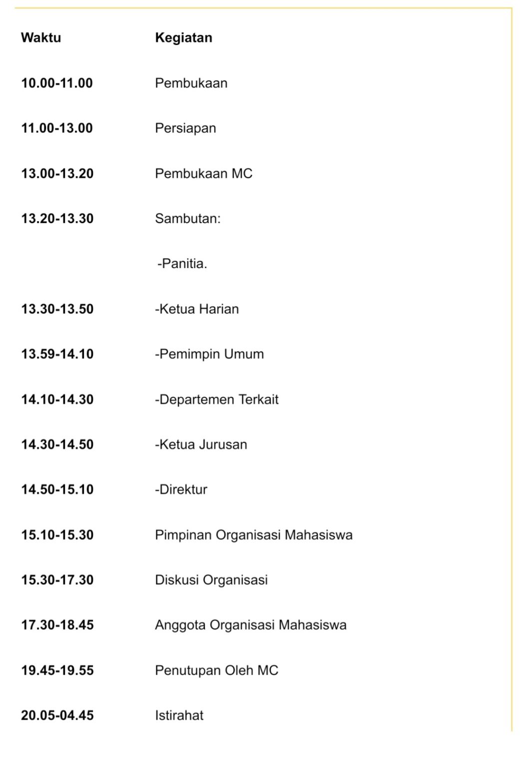 Contoh Rundown Acara dan Cara Membuatnya - Best Seller Gramedia