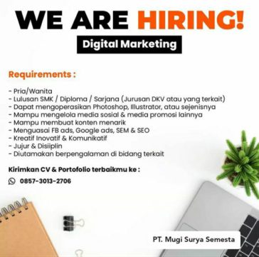 15 Contoh Iklan Lowongan Kerja Terbaik serta Cara Membuat-Nya!