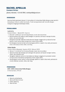 7+ Contoh CV ATS yang Patut Dicontoh! - Best Seller Gramedia