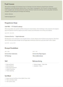 Contoh CV ATS Friendly dan Tips yang Bisa Kamu Ikuti