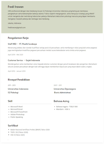 Contoh CV ATS Friendly dan Tips yang Bisa Kamu Ikuti