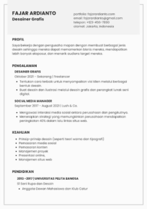 Contoh CV ATS Friendly dan Tips yang Bisa Kamu Ikuti