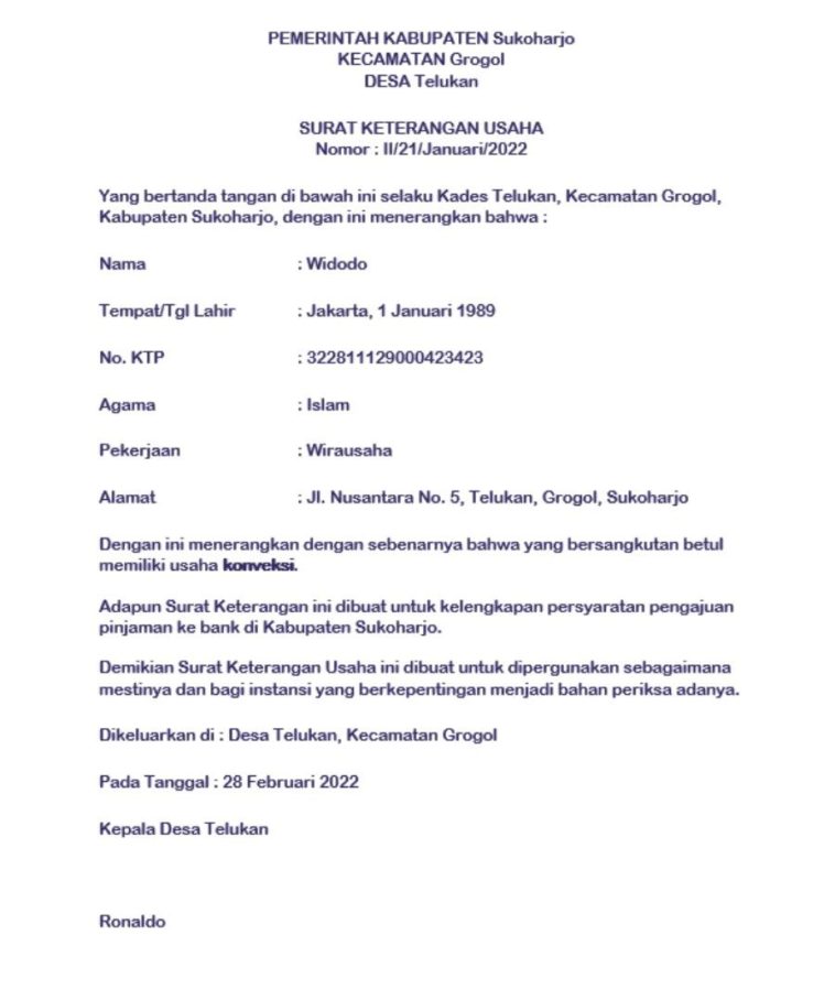 3 Contoh Surat Izin Usaha, Syarat & Cara Membuatnya